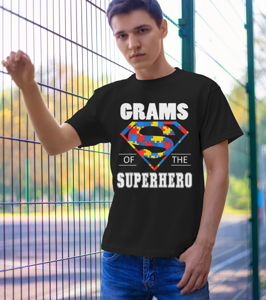 Super Grams Of The Superhero Autism Awareness Day T-Shirt