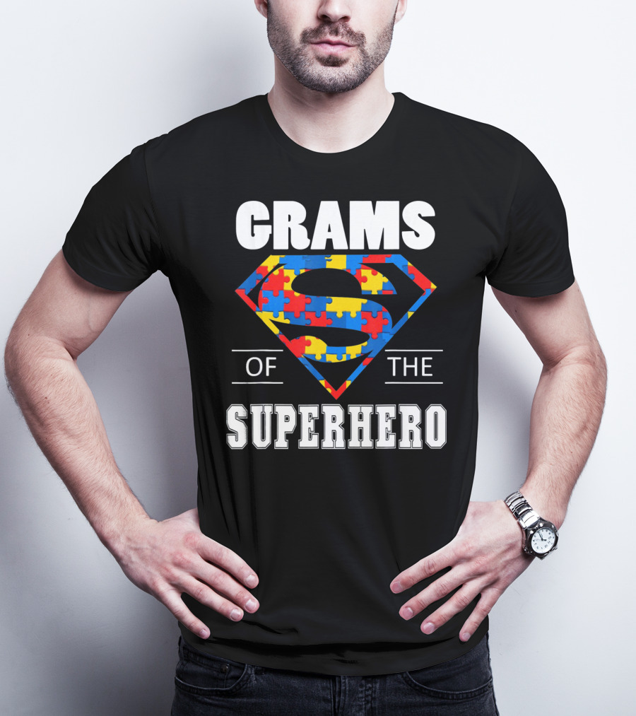 Super Grams Of The Superhero Autism Awareness Day T-Shirt