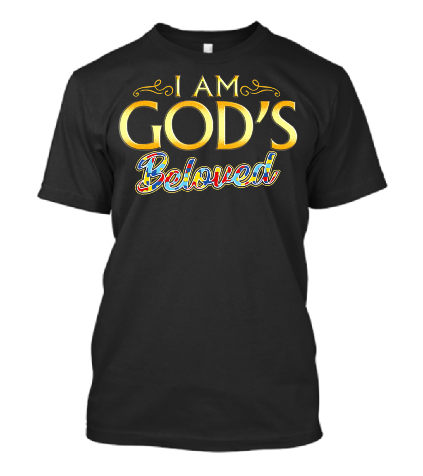 I Am God's Beloved Autism Awareness Christian T-Shirt