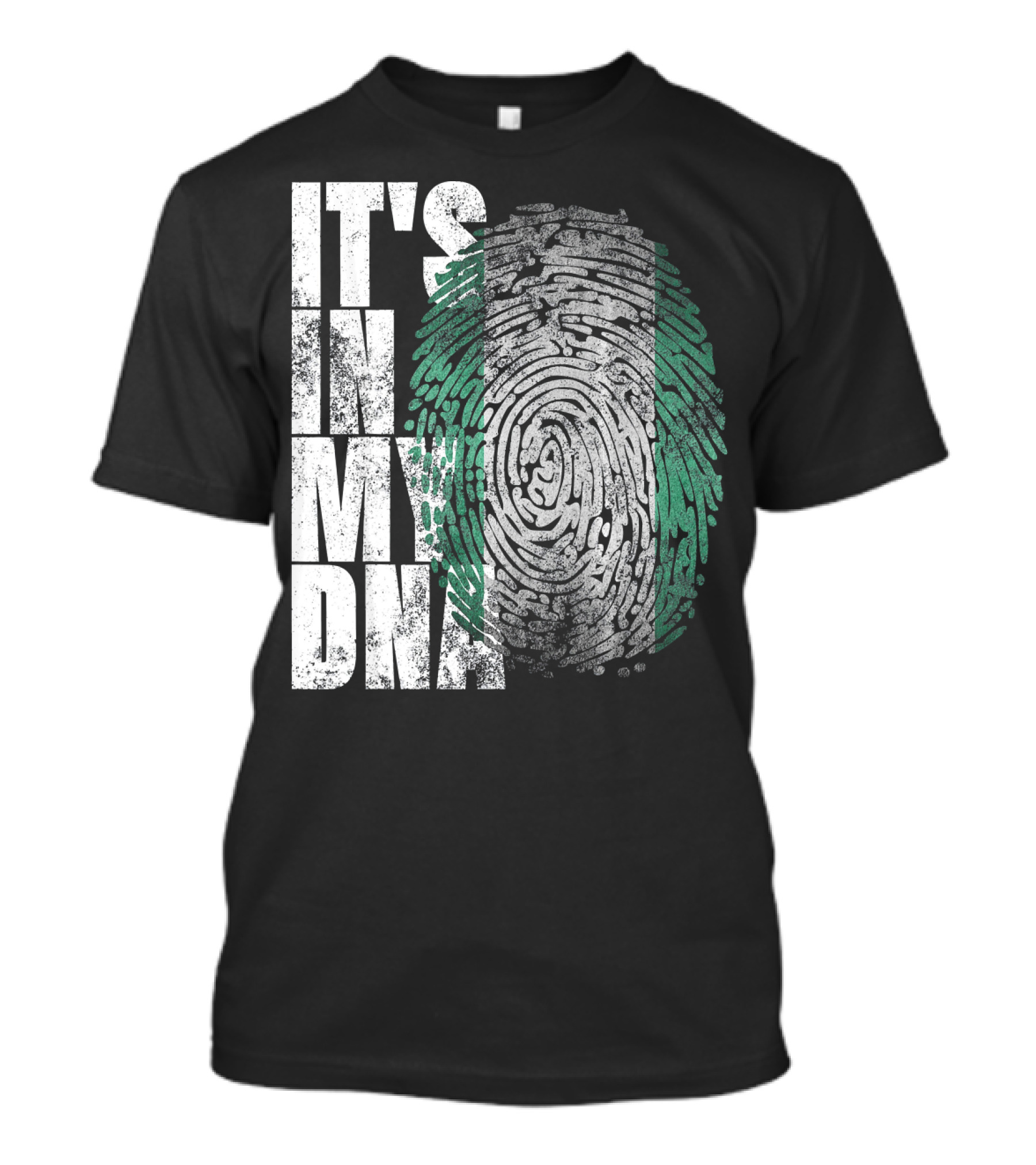 It's In My DNA Nigerian Heritage Fingerprint T-Shirt