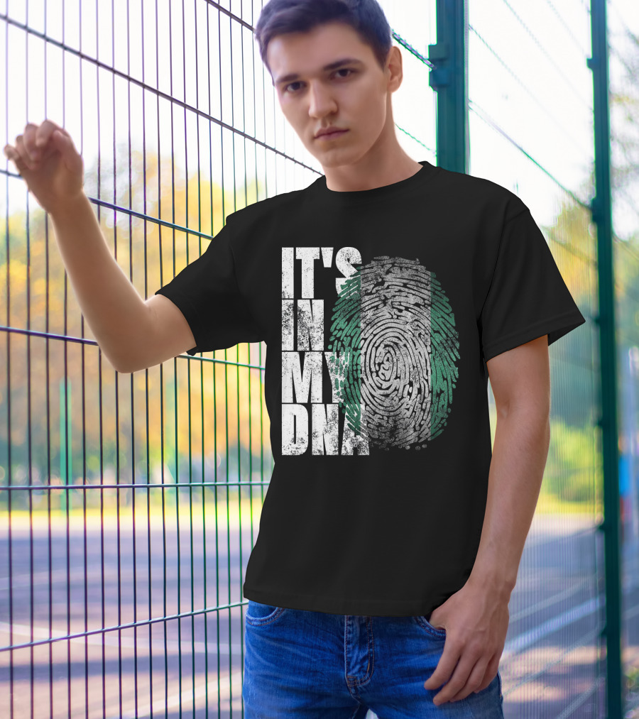 It's In My DNA Nigerian Heritage Fingerprint T-Shirt