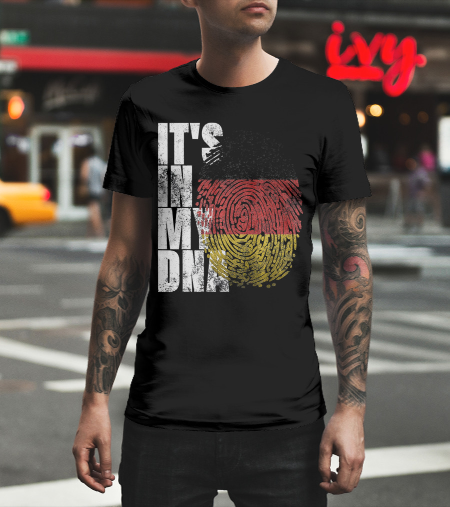 It's In My DNA German Flag Fingerprint Oktoberfest T-Shirt