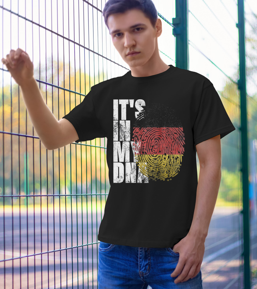 It's In My DNA German Flag Fingerprint Oktoberfest T-Shirt