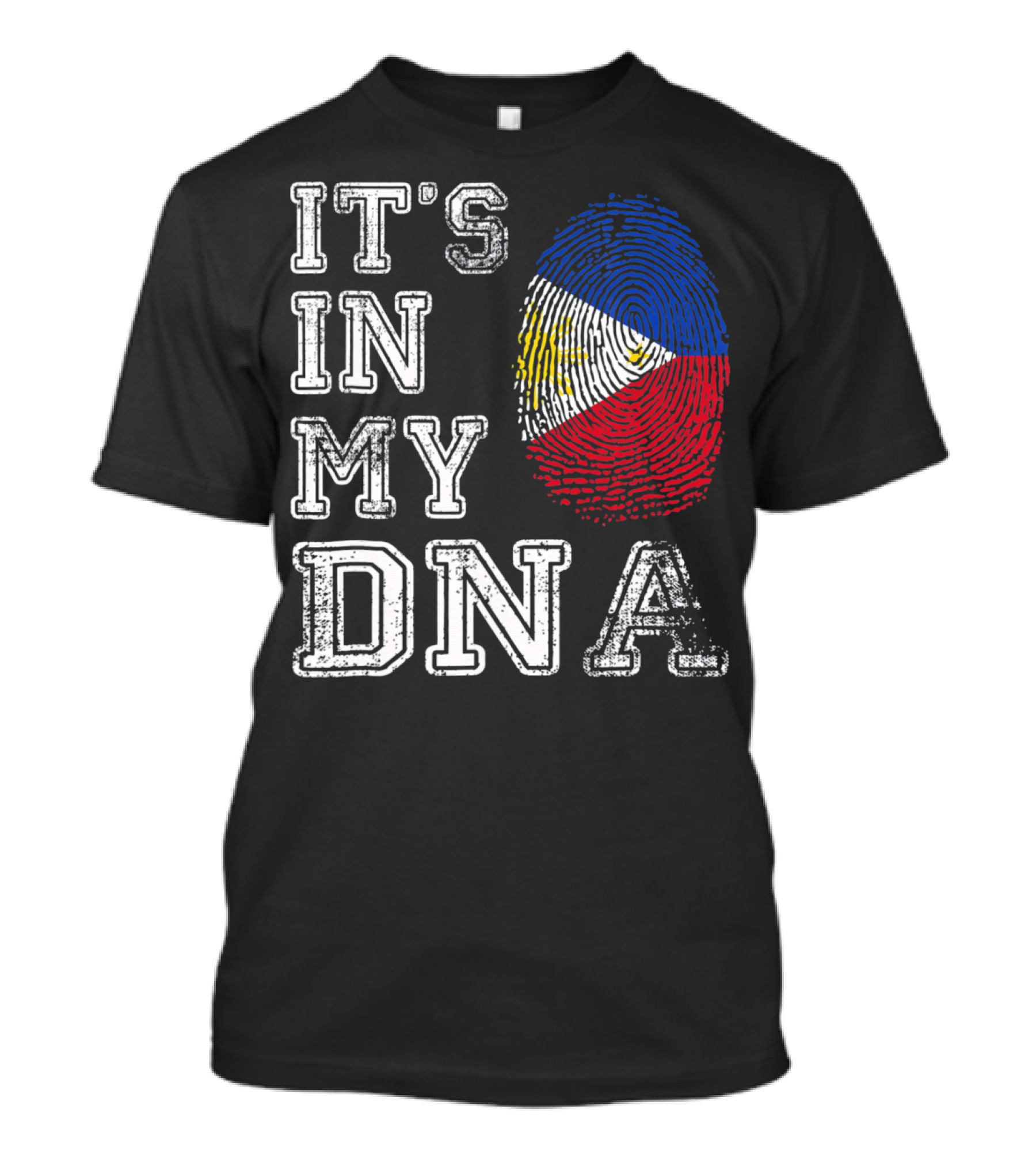 It's In My DNA Philippines Flag Fingerprint T-Shirt