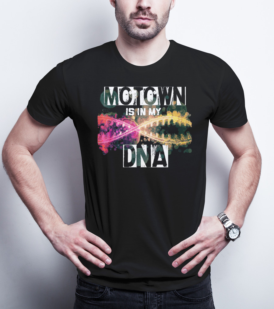 MOTOWN Is In My DNA Colorful DNA Strand T-Shirt