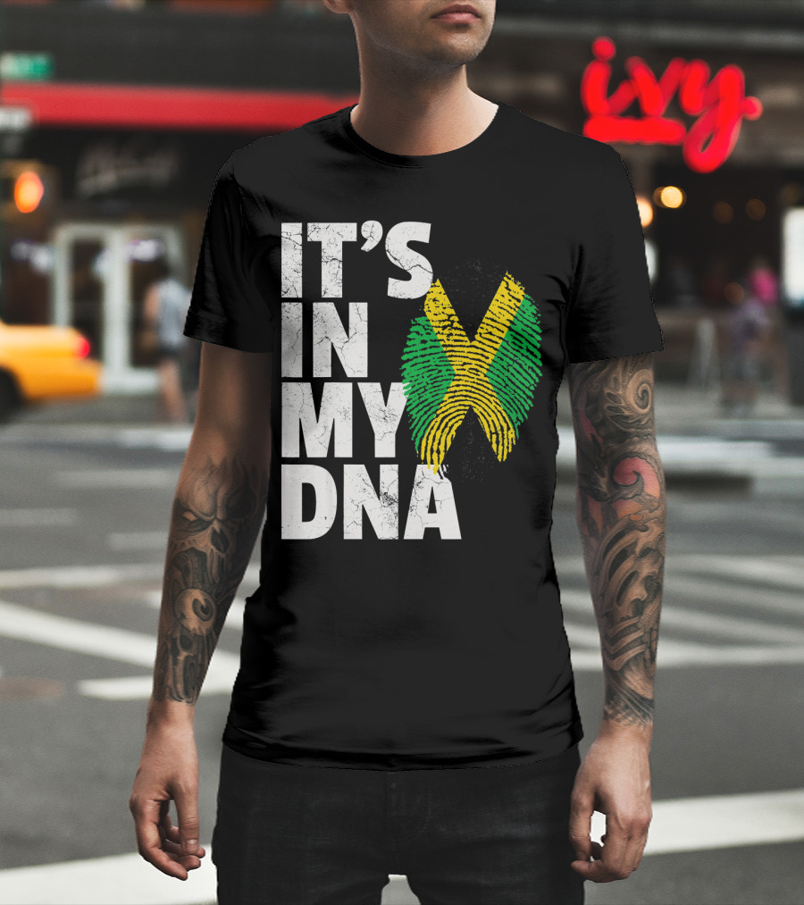 Jamaica Flag It's In My DNA Jamaican Pride Men T-Shirt