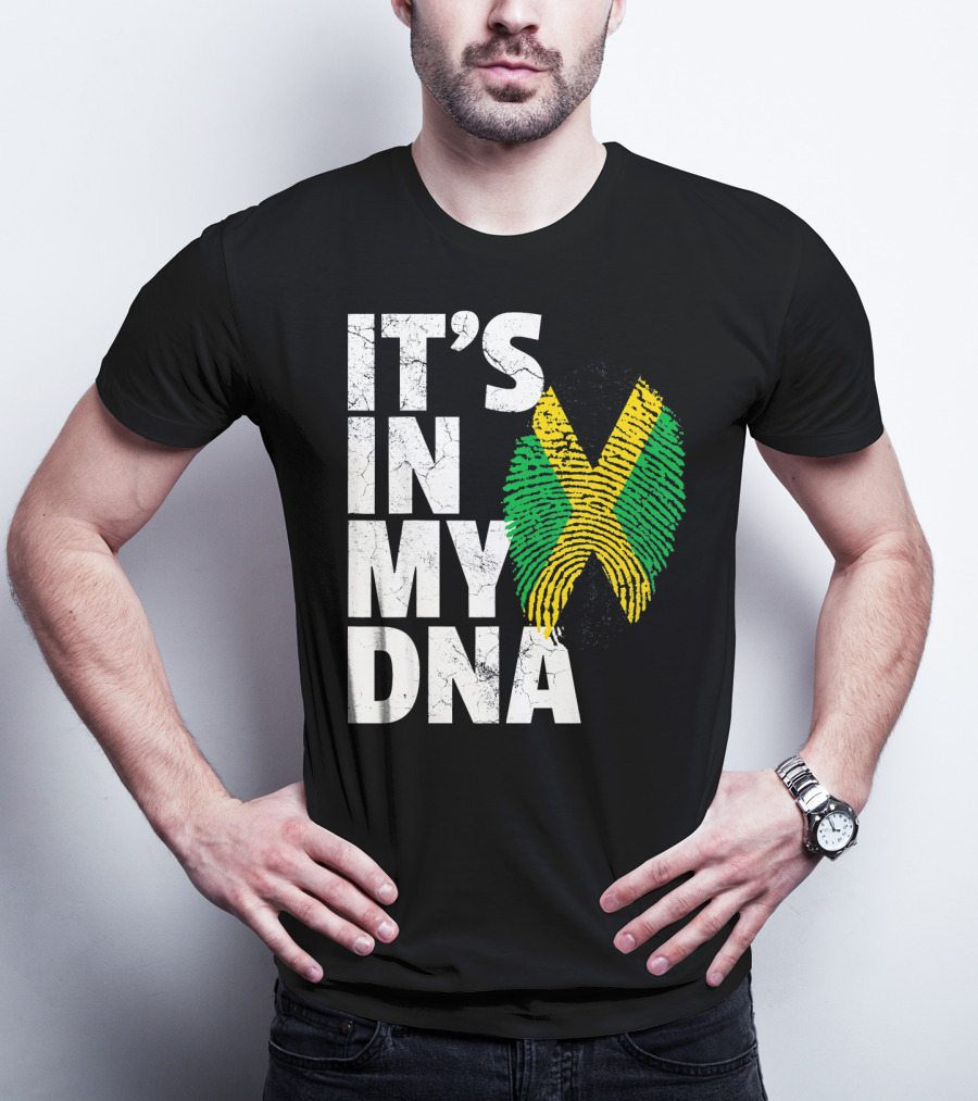 Jamaica Flag It's In My DNA Jamaican Pride Men T-Shirt
