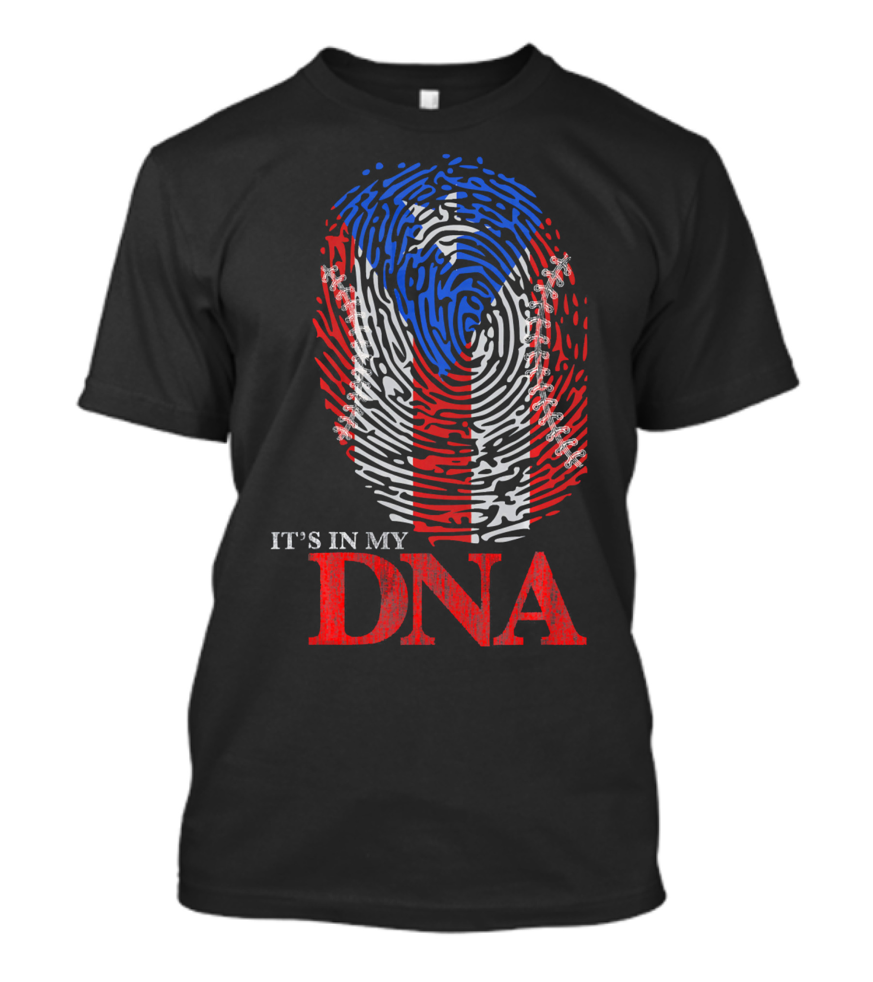 It's In My DNA Puerto Rico Baseball Boricua Flag T-Shirt