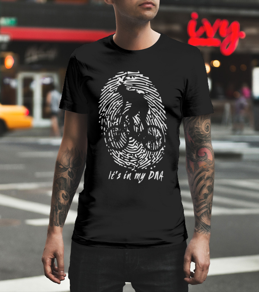 MTB It's In My DNA Fingerprint Cyclist T-Shirt