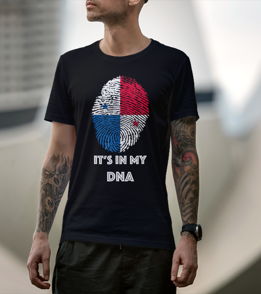 Panama Flag Fingerprint It's In My DNA T-Shirt
