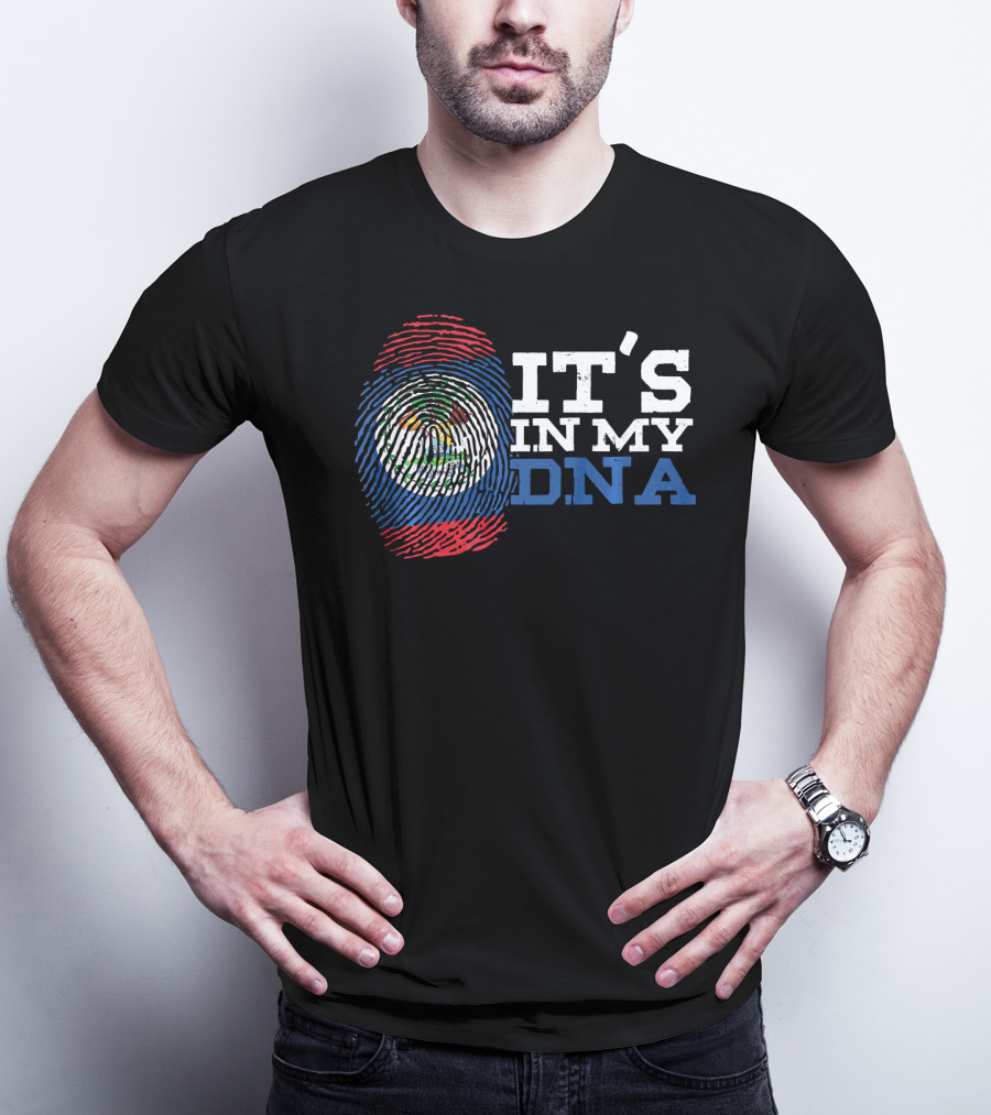 Belizean Descent Roots Heritage It's In My DNA T-Shirt