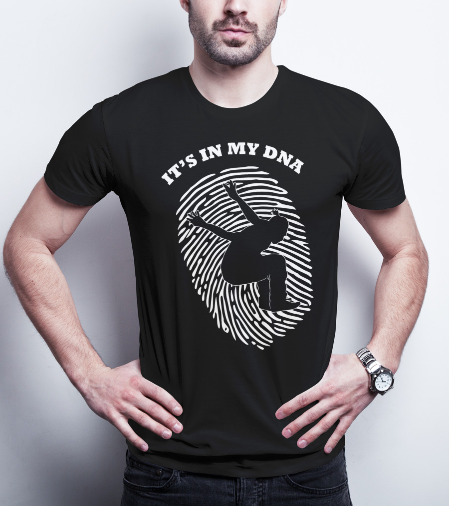 It's In My DNA Parkour Freestyle Fingerprint T-Shirt