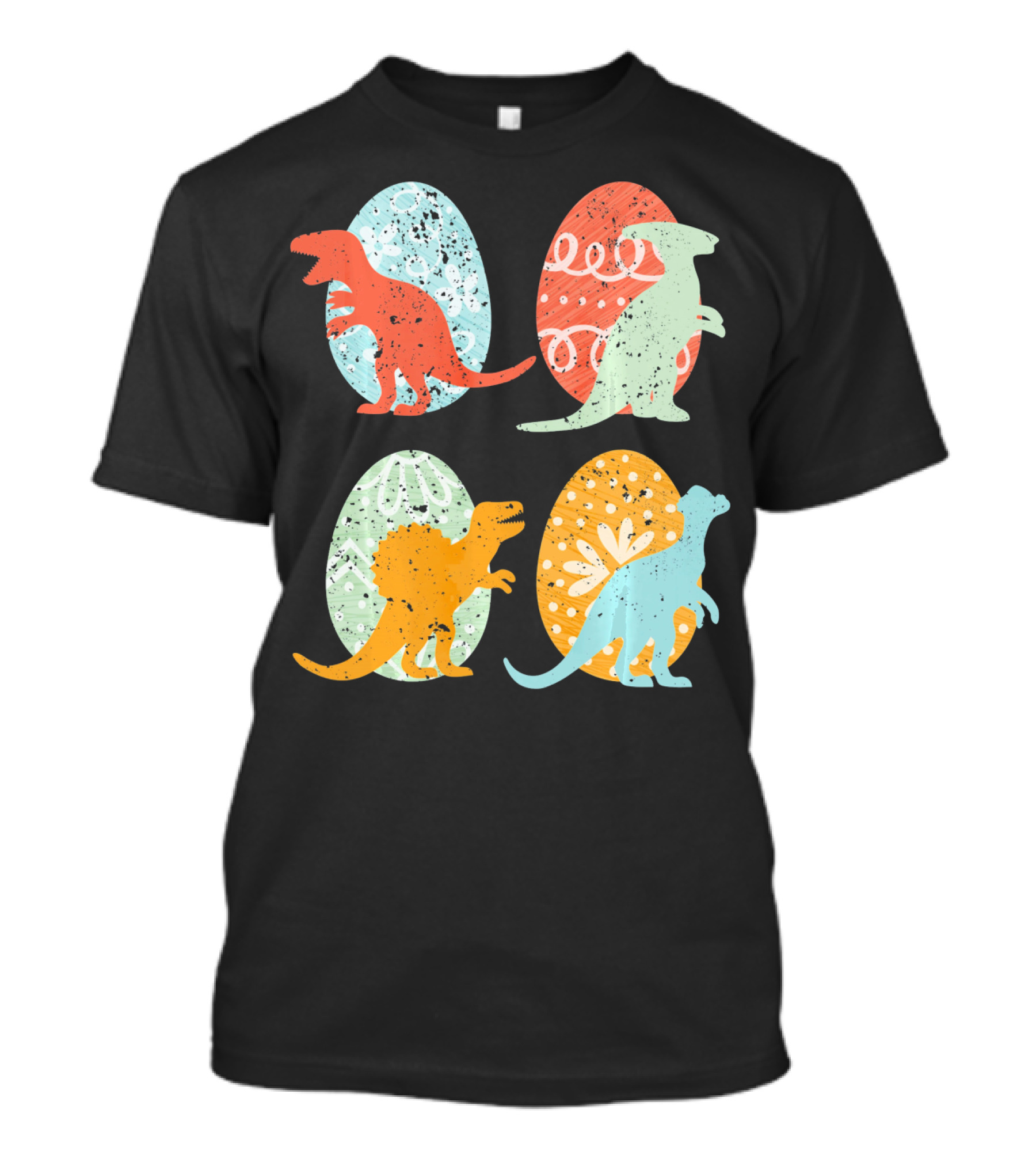 Colorful Easter Dinosaur Eggs With T-Rex Stegosaurus And More T-Shirt