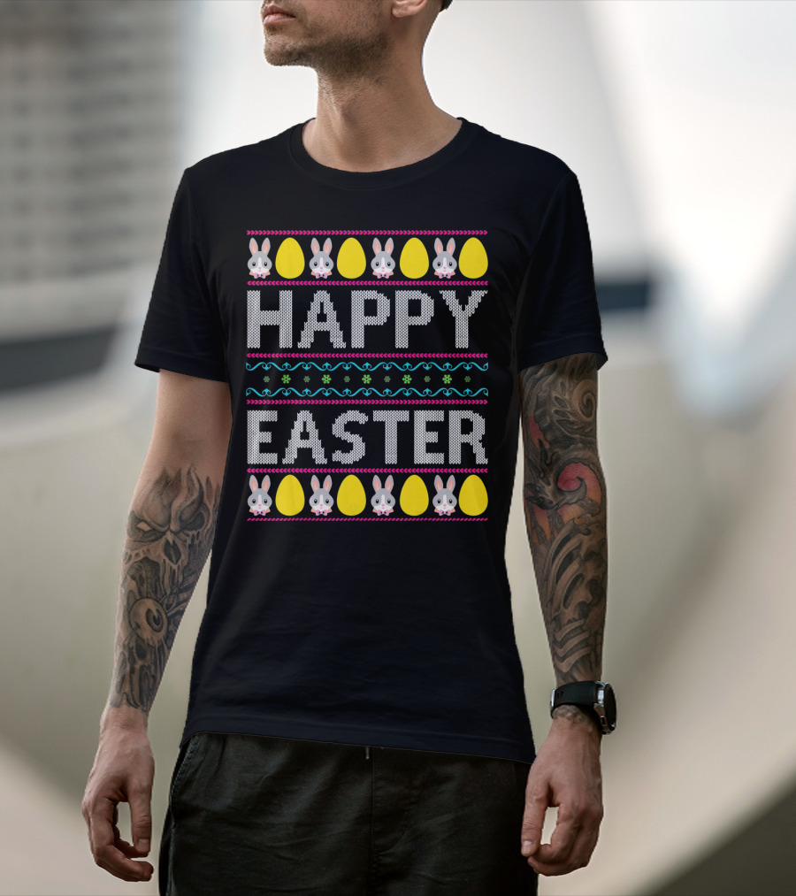 Happy Easter Bunny And Egg T-Shirt