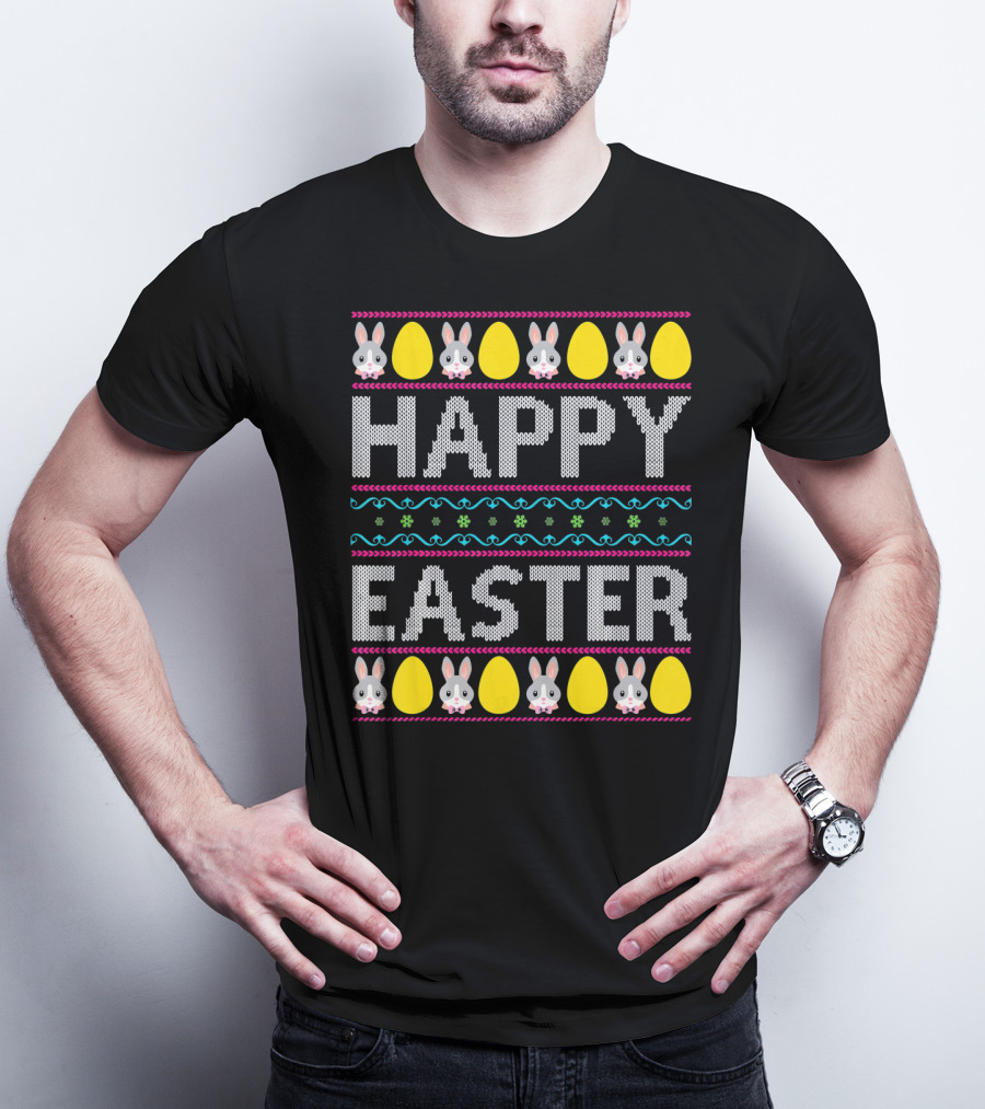 Happy Easter Bunny And Egg T-Shirt