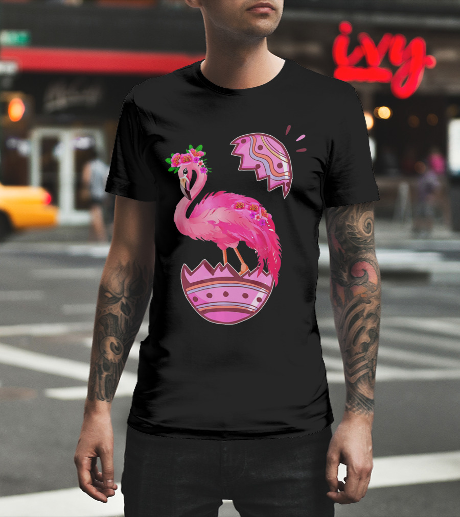 Flamingo Pink Easter Egg Delight T-Shirt