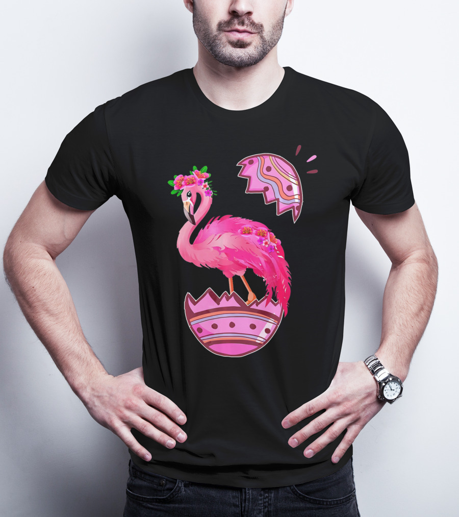 Flamingo Pink Easter Egg Delight T-Shirt