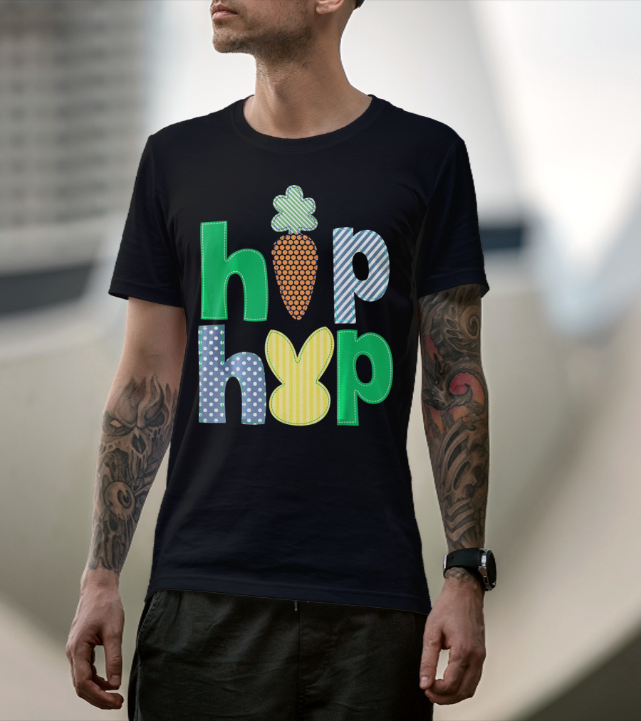 Hip Hop Bunny Carrot Easter T-Shirt