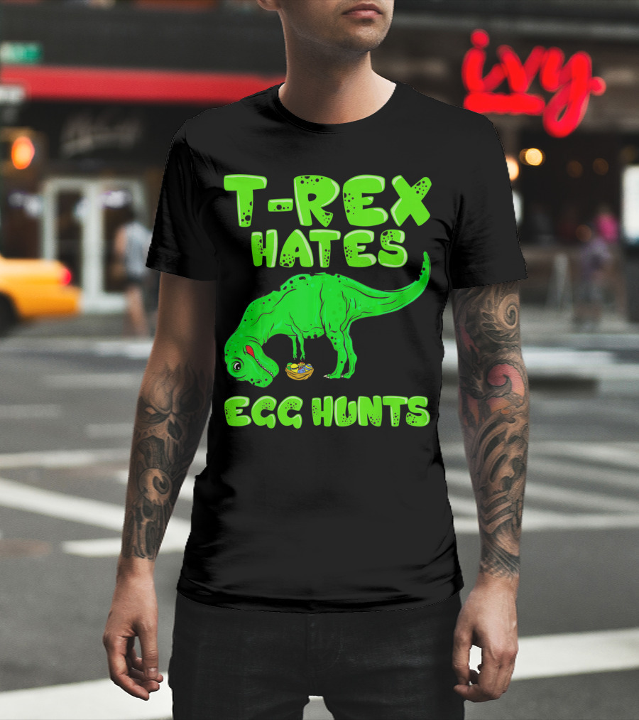 T-Rex Hates Egg Hunts T-Shirt