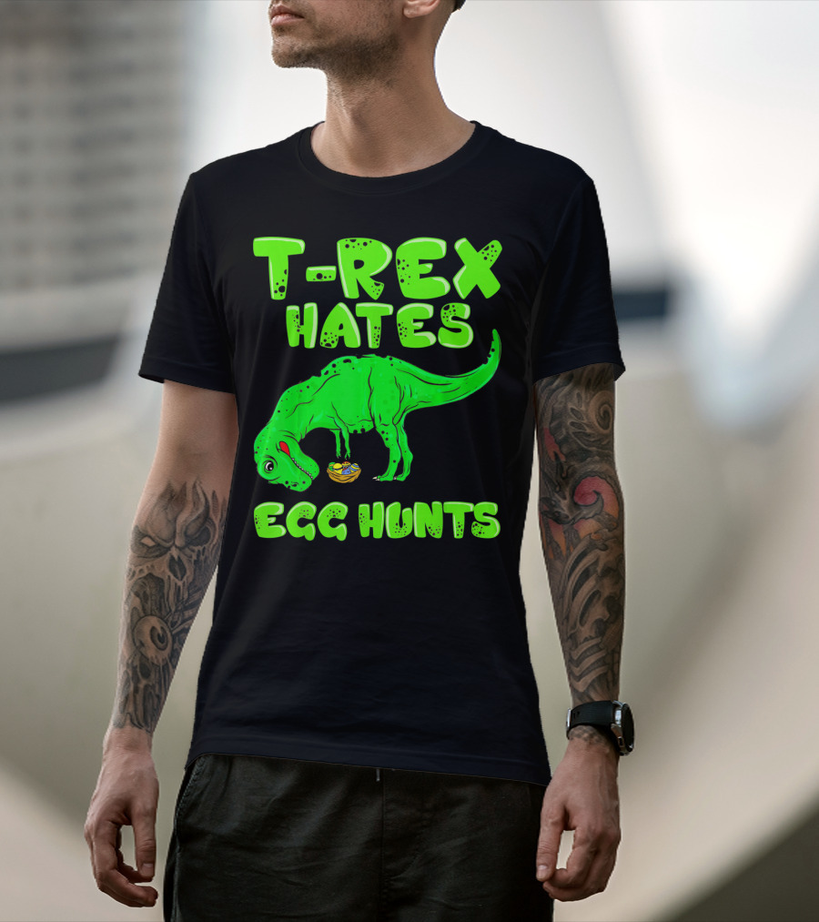T-Rex Hates Egg Hunts T-Shirt