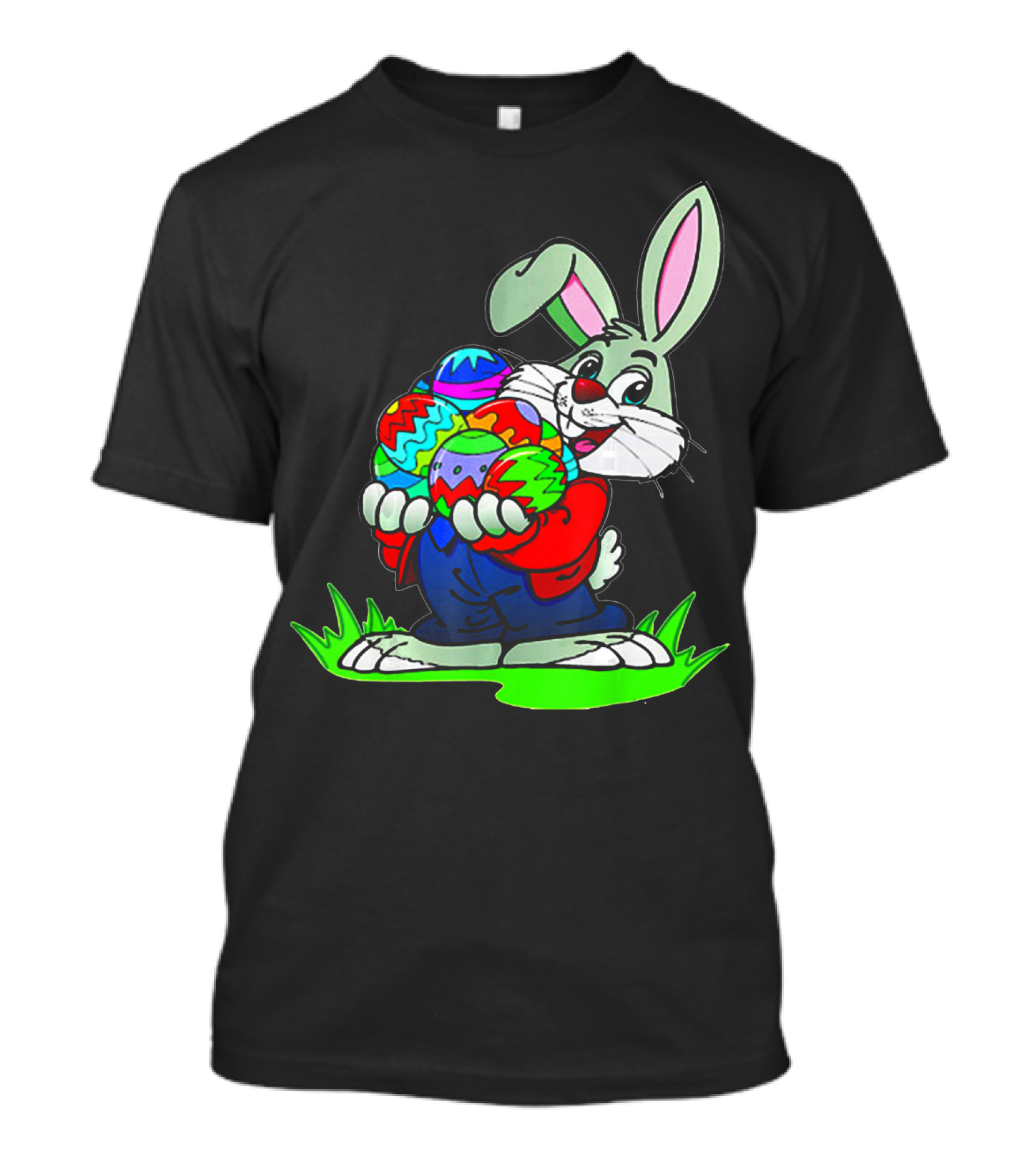 Easter Bunny With Colorful Eggs T-Shirt
