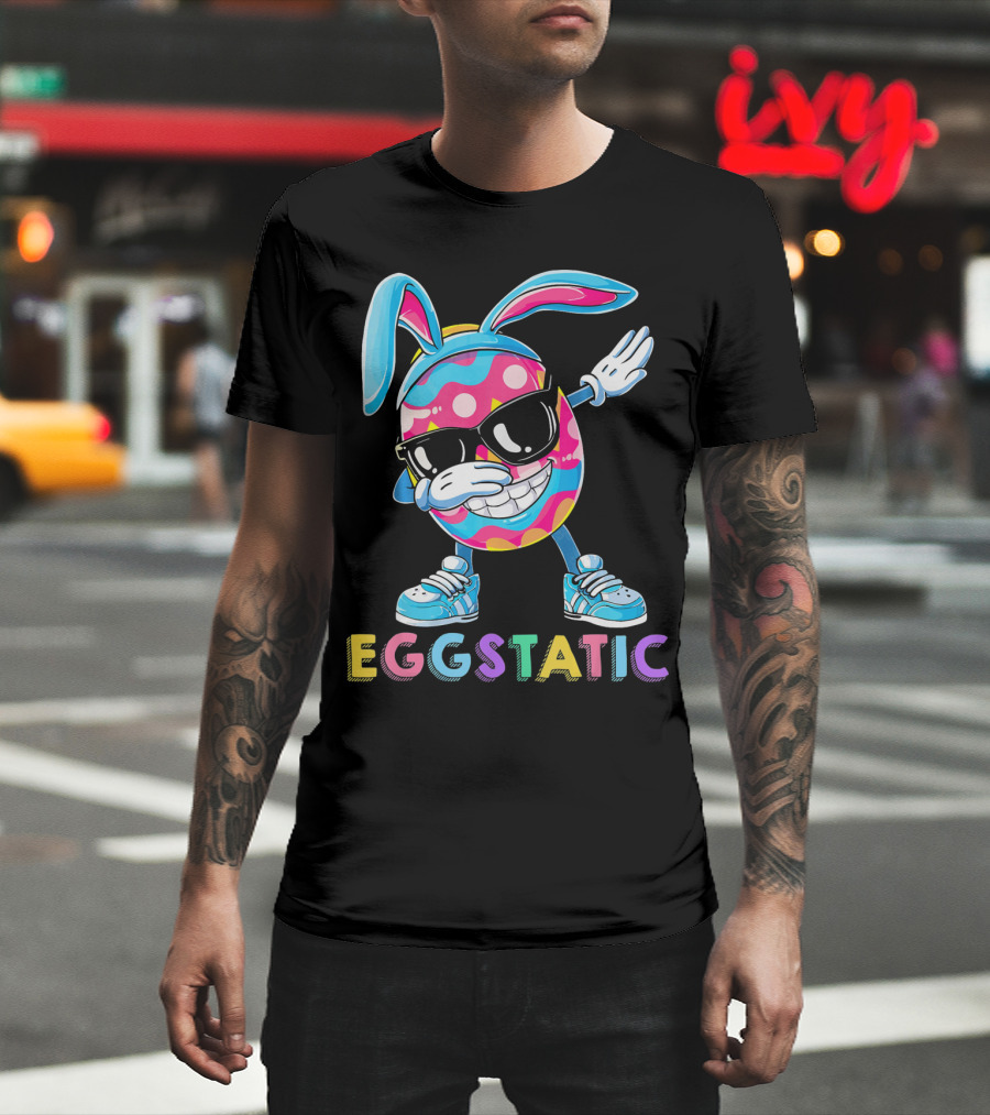 Easter Eggstatic Bunny Floss Like A Boss T-Shirt