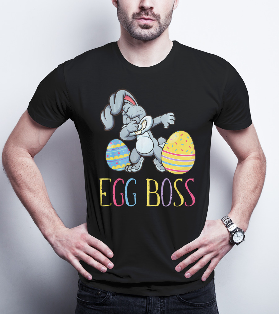 Dabbing Bunny Egg Boss Easter Fun T-Shirt