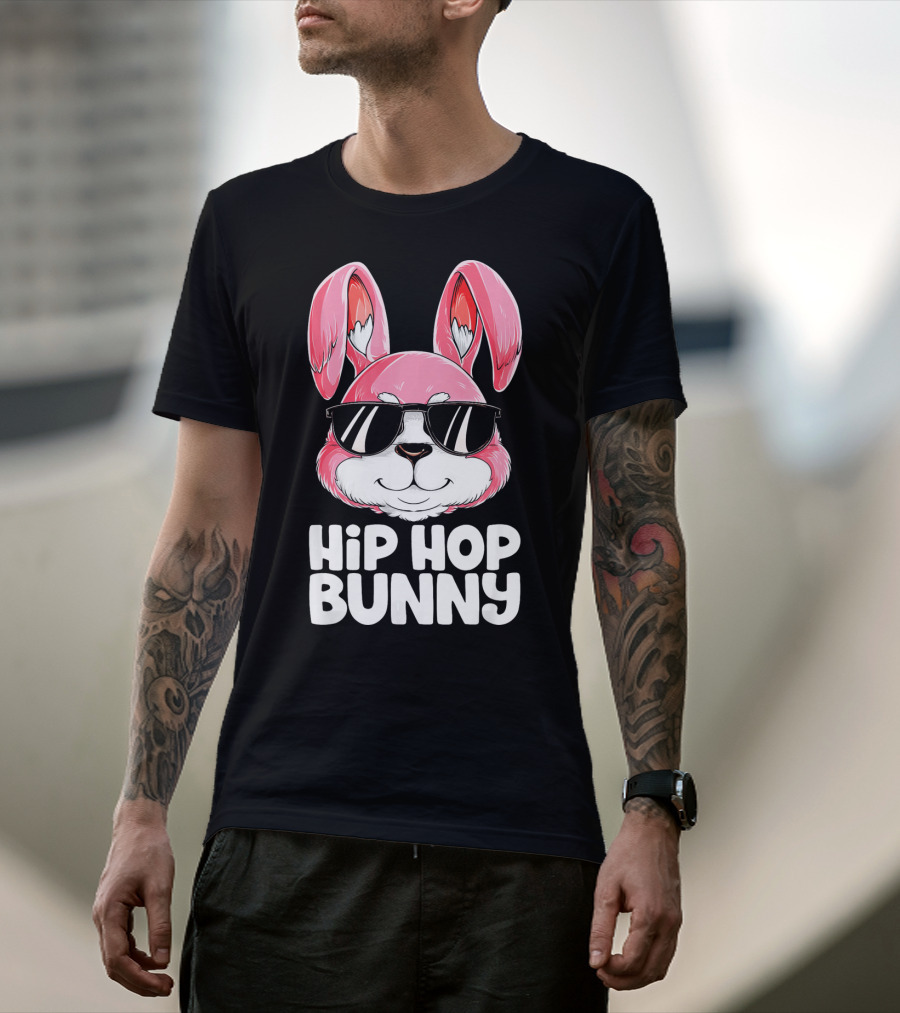 Easter Hip Hop Bunny In Sunglasses T-Shirt