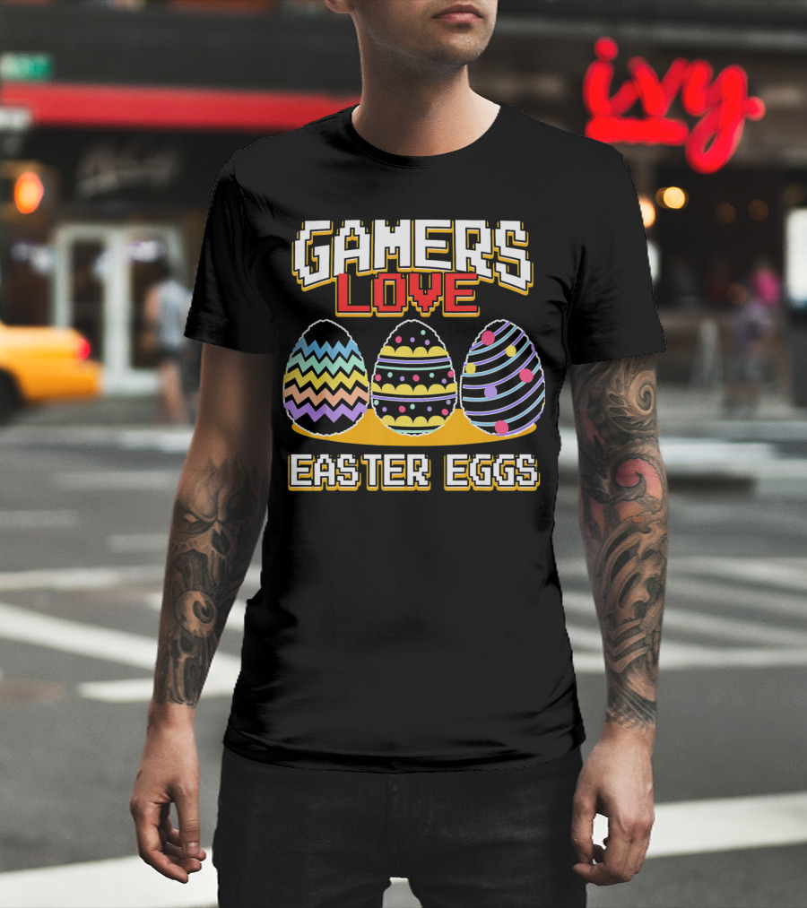Gamers Love Easter Eggs Girls T-Shirt