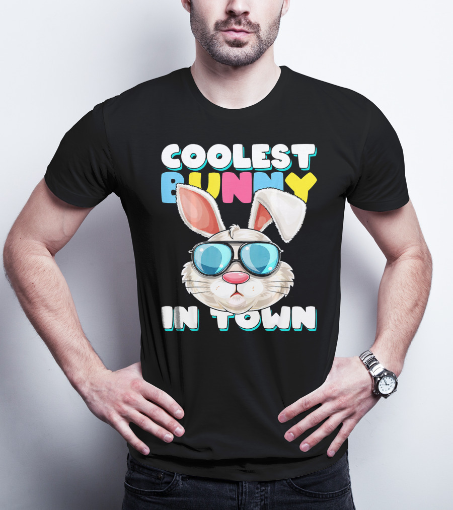Coolest Bunny In Town Easter Bunny Costume T-Shirt