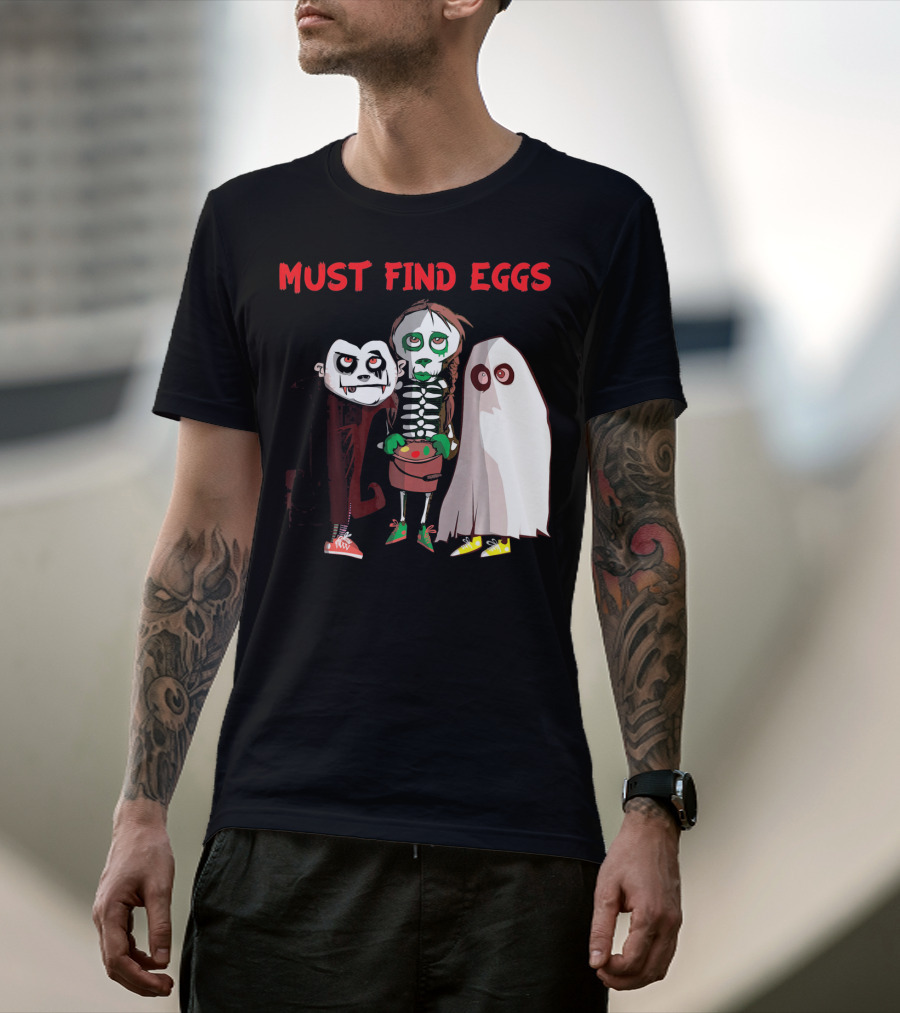 Must Find Eggs Funny Zombies Searching For Easter T-Shirt