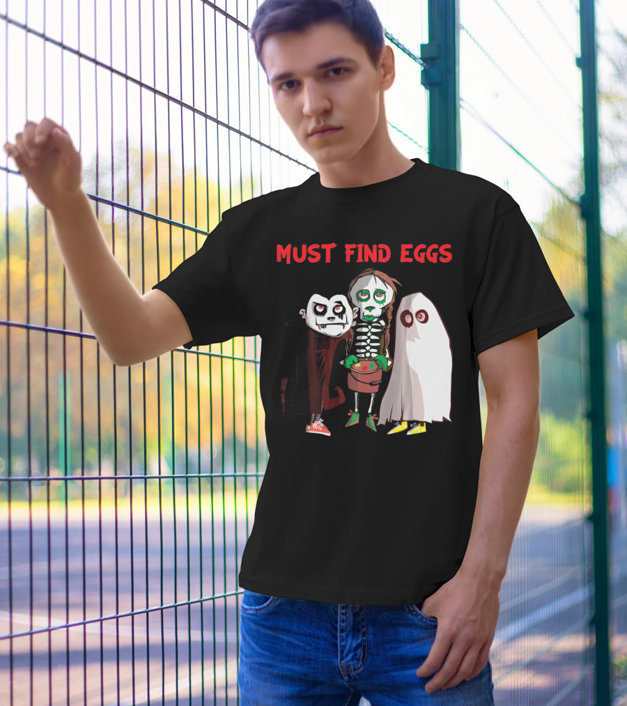 Must Find Eggs Funny Zombies Searching For Easter T-Shirt