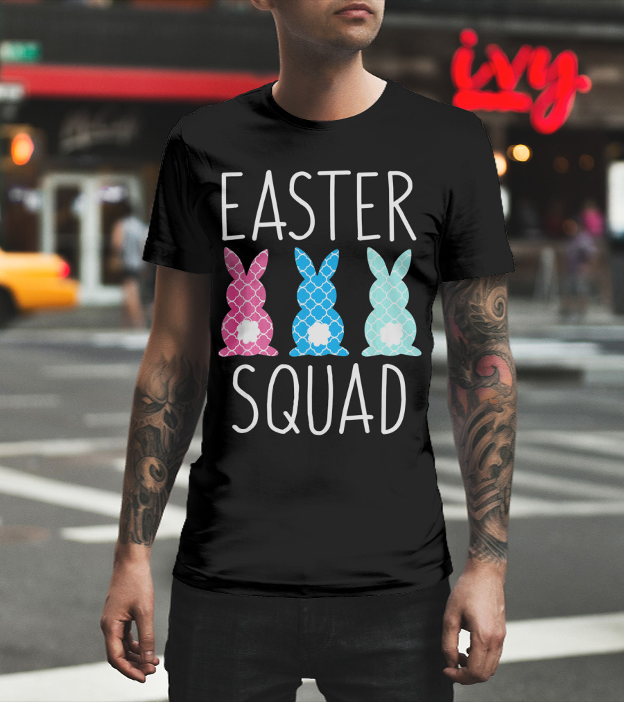Easter Squad Family Matching Bunny T-Shirt