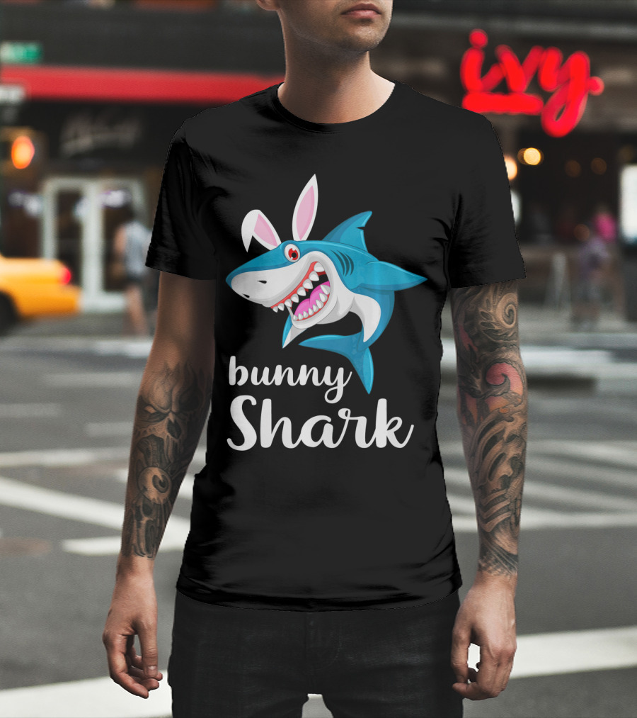 Bunny Shark Easter Yout T-Shirt