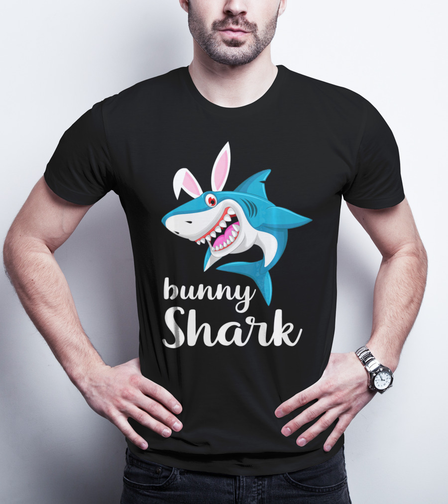 Bunny Shark Easter Yout T-Shirt