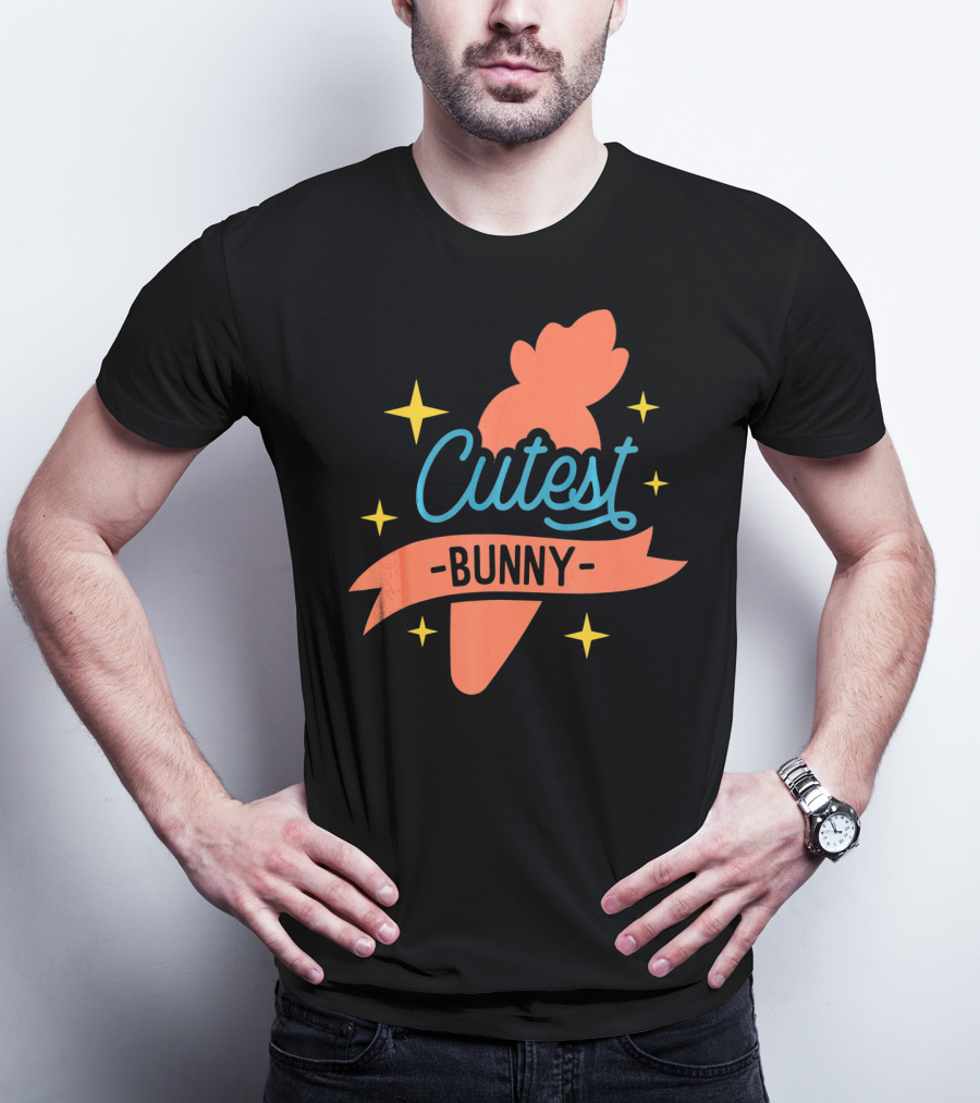 Cutest Bunny Carrot Starry Easter Egg T-Shirt