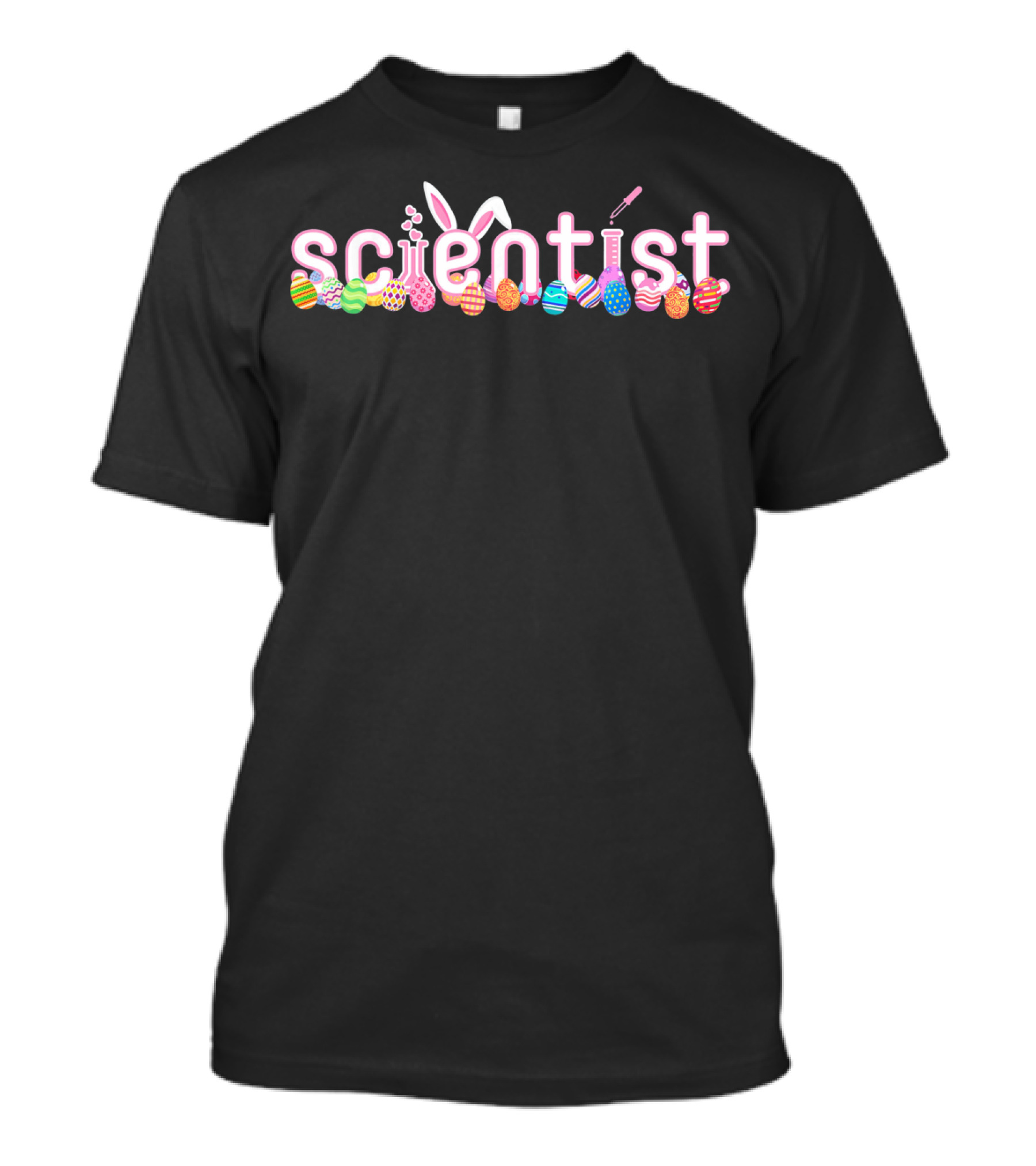 Scientist Funny Bunny Easter Eggs T-Shirt