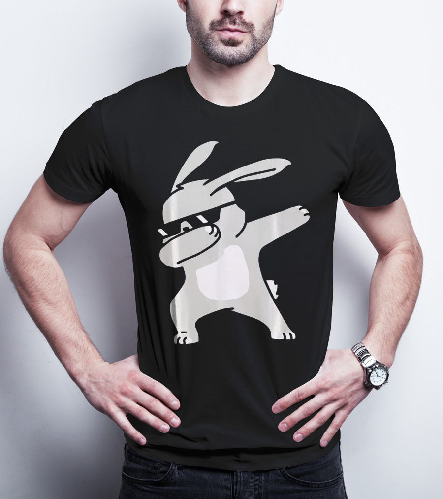 Happy Easter Day Cool Dabbing Rabbit T-Shirt