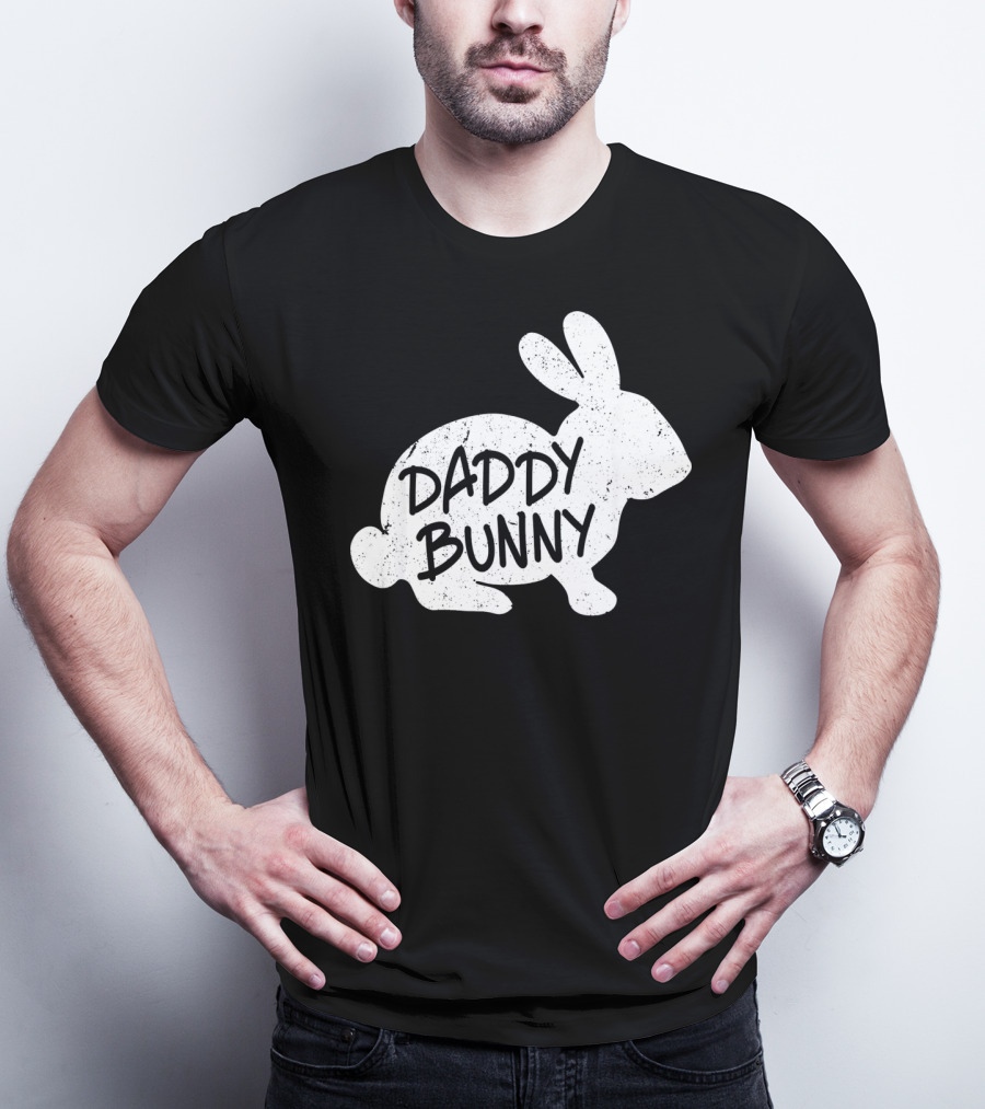 Family Matching Easter Daddy Bunny Matching T-Shirt