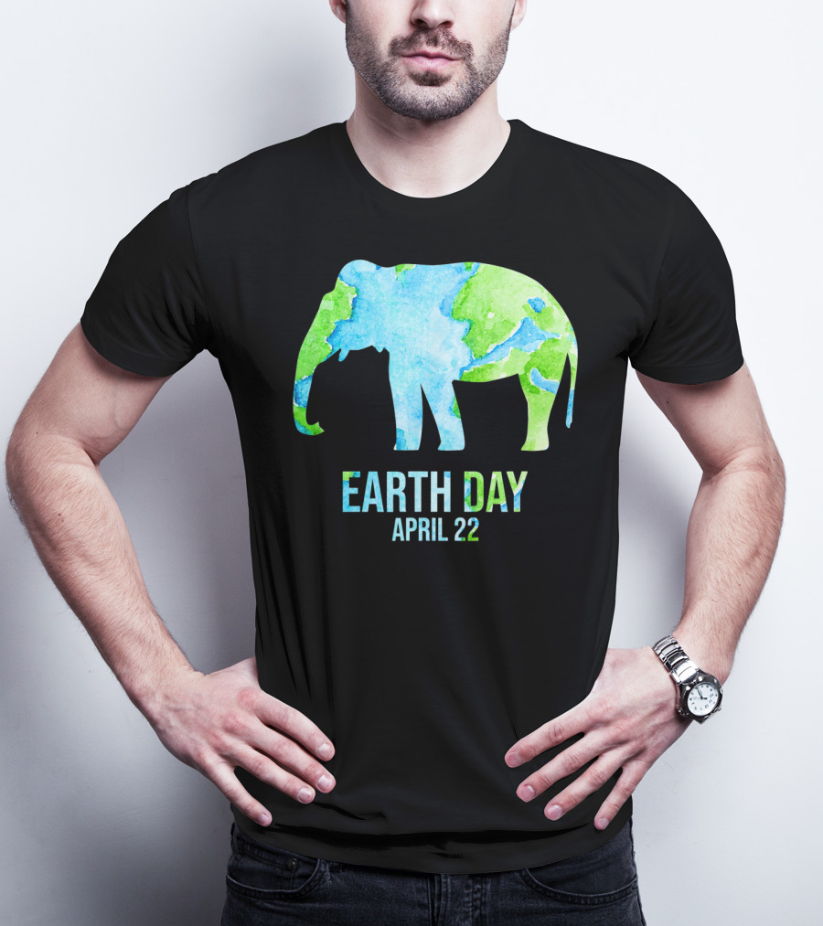 Earth Day April 22 Elephant School Event T-Shirt