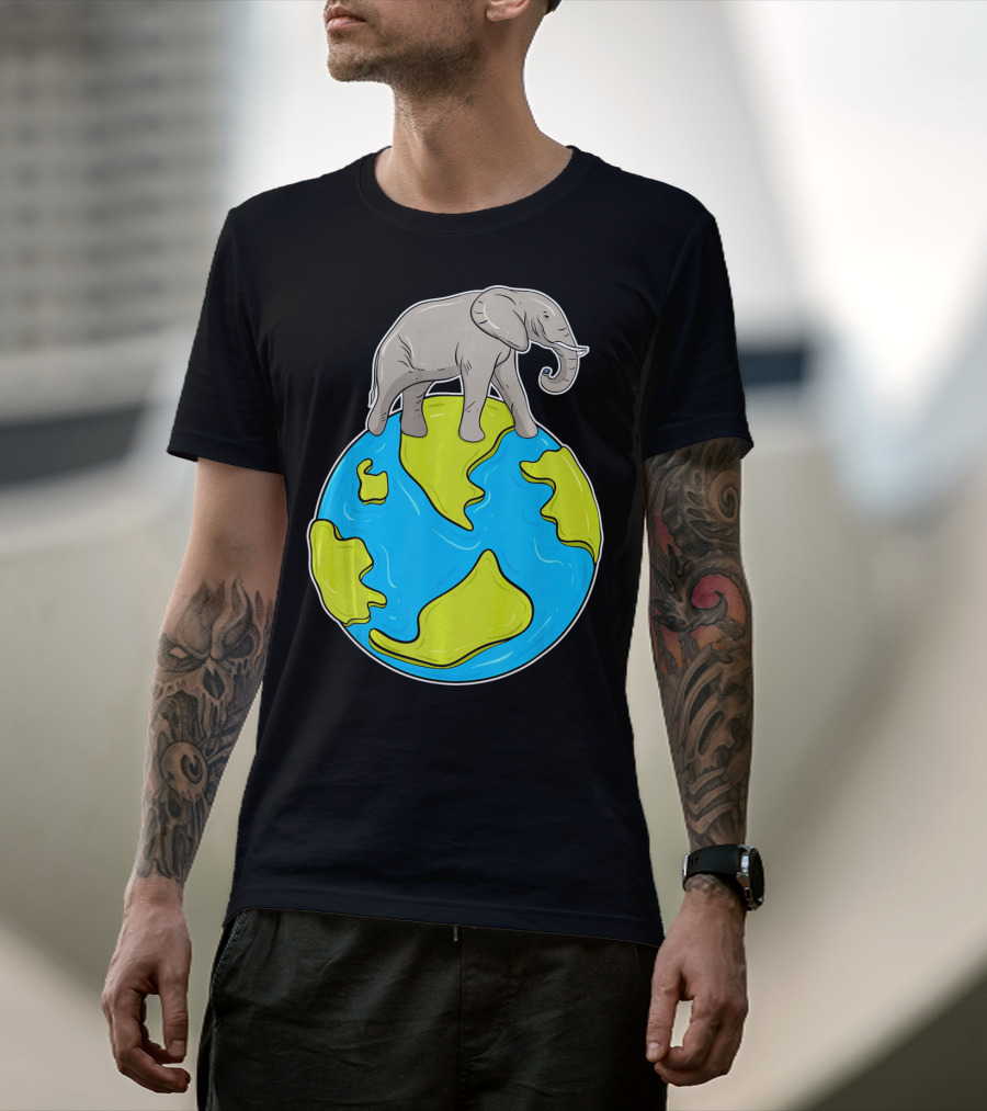 Celebrate Every Day Earth Elephant T-Shirt