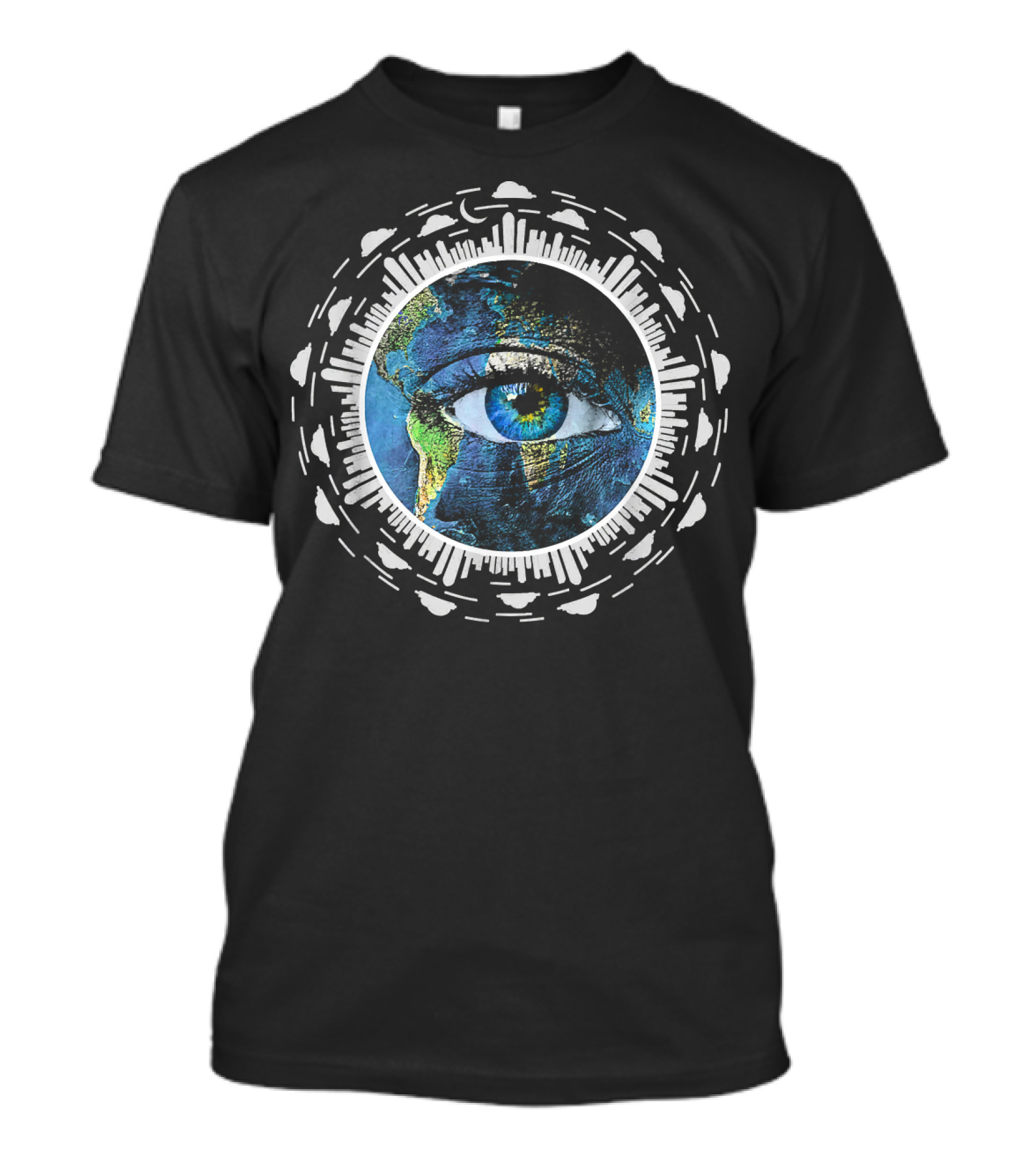 Earth Day Or Any Day To Save The Planet With Watching Eye Of Earth T-Shirt