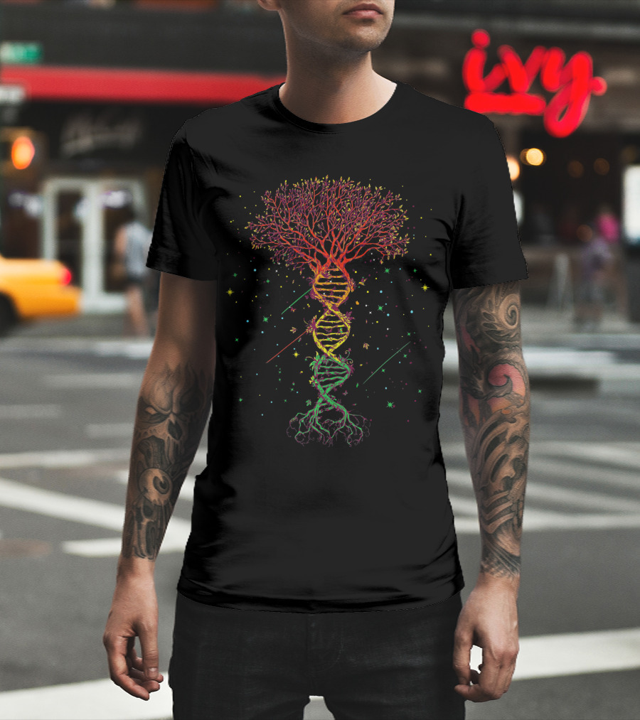 DNA Tree Of Life Genetics Biologist Science Nature T-Shirt