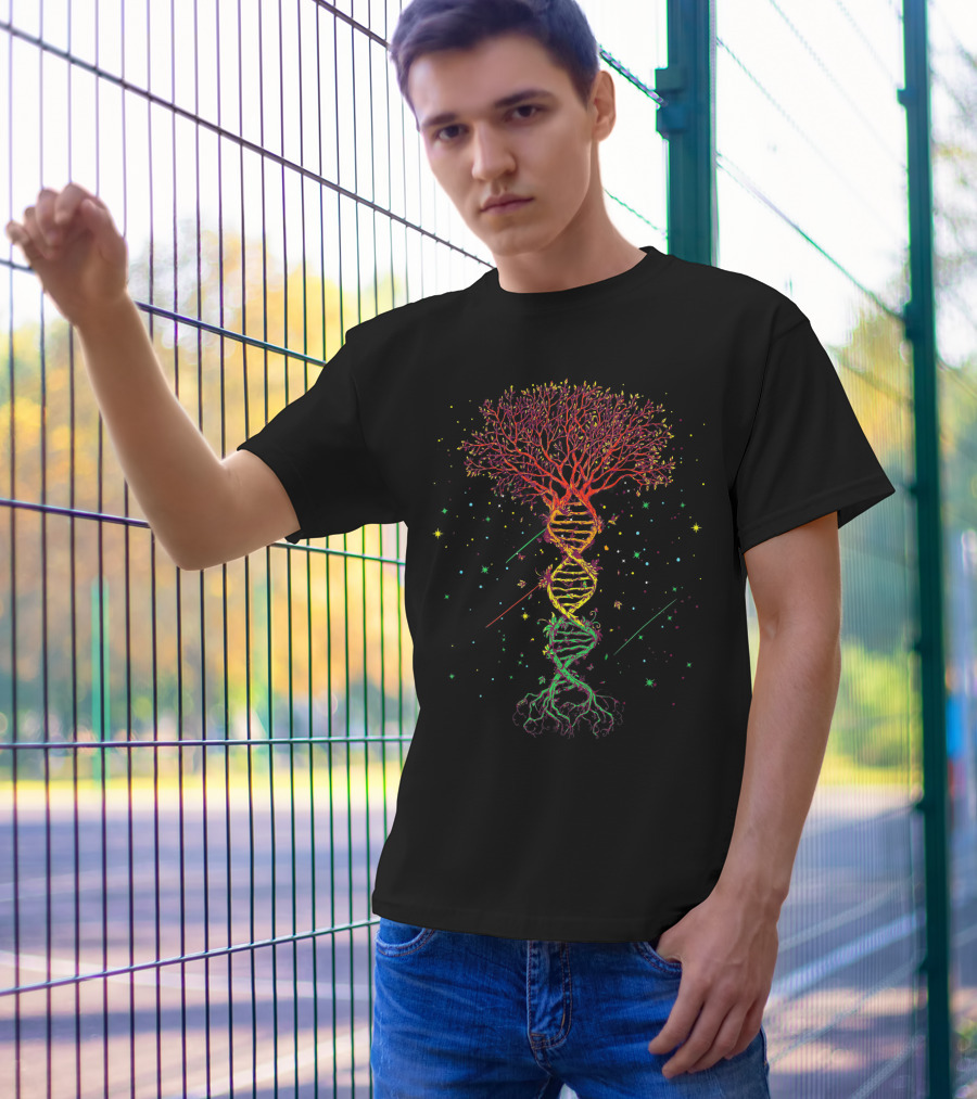 DNA Tree Of Life Genetics Biologist Science Nature T-Shirt