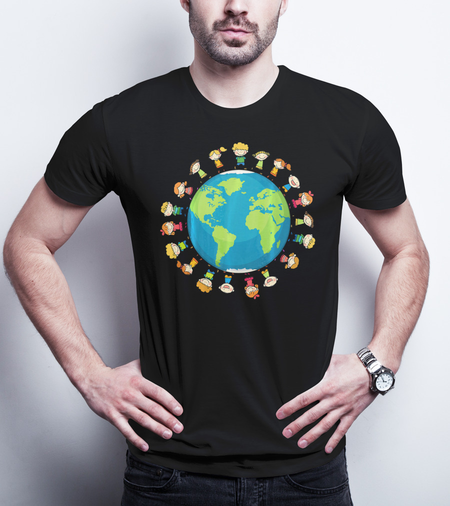 Kids Around The World Global Unity Climate Awareness T-Shirt