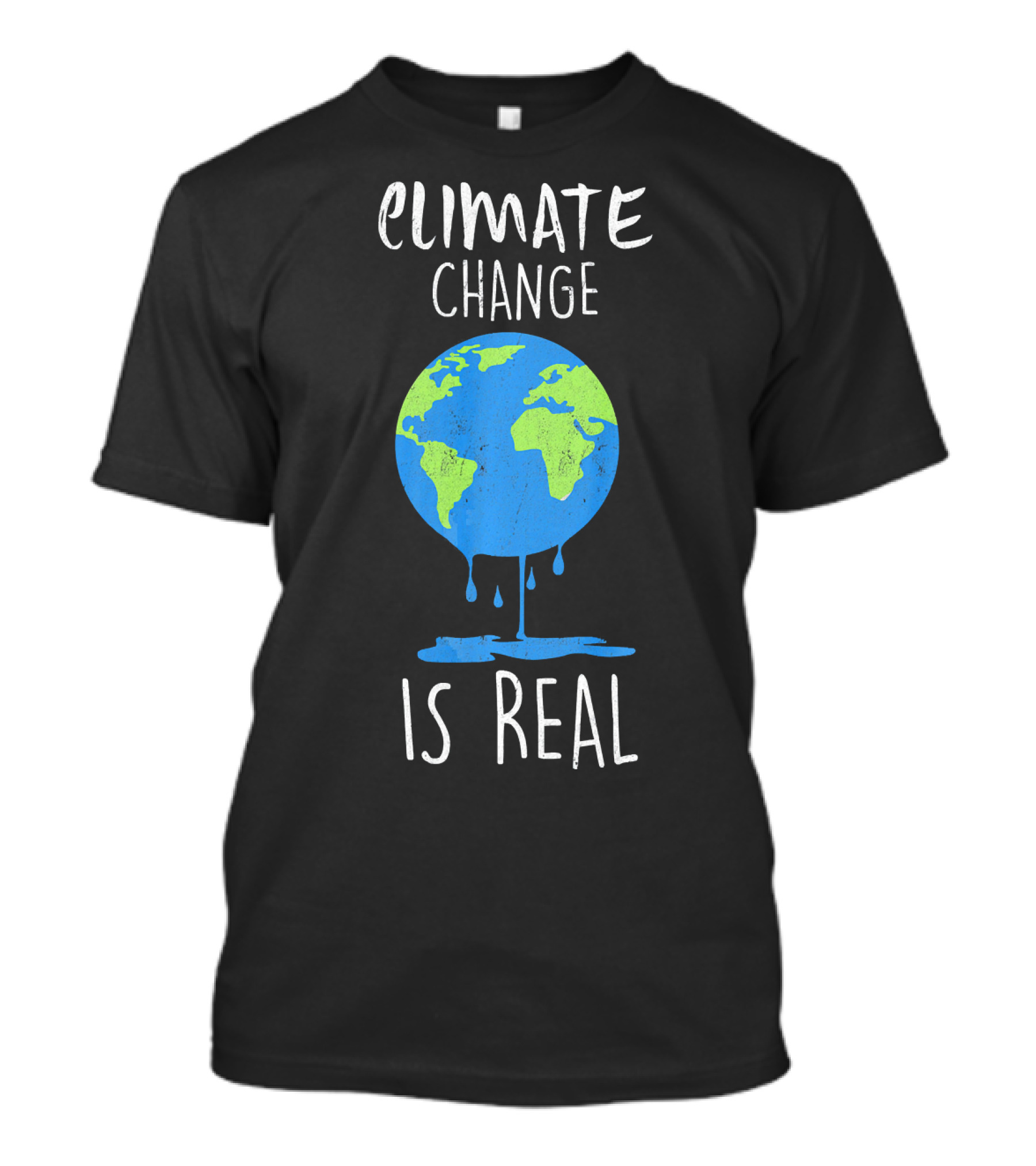 Climate Change Is Real Earth Melting T-Shirt