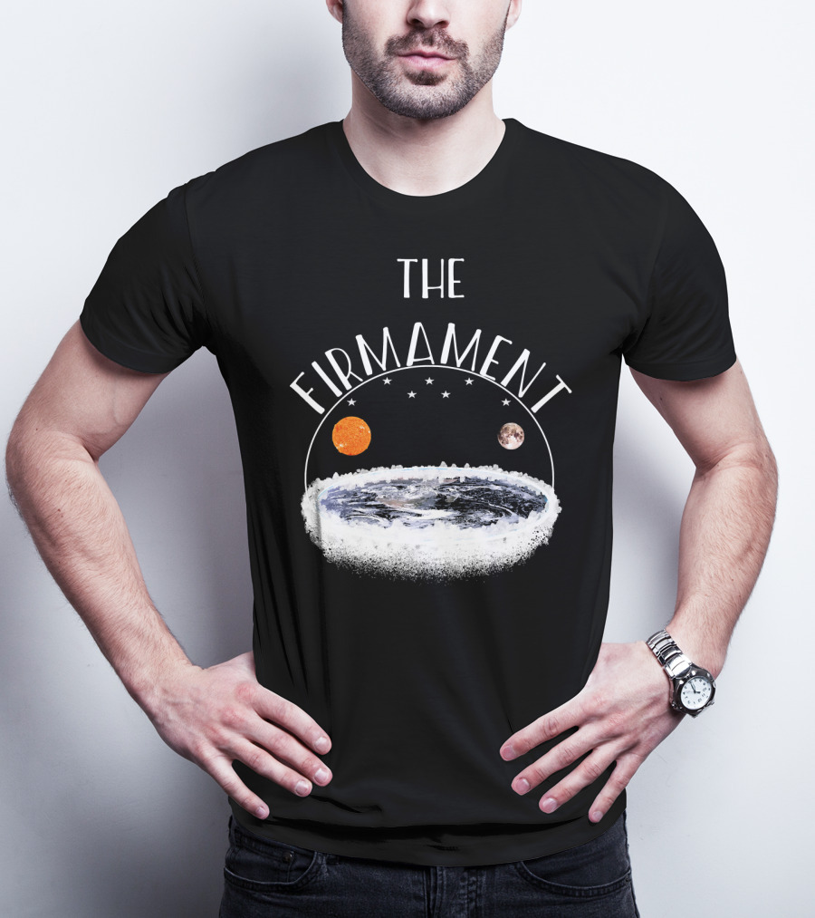 The Firmament Dome Flat Earth Society Sun Moon Stars T-Shirt