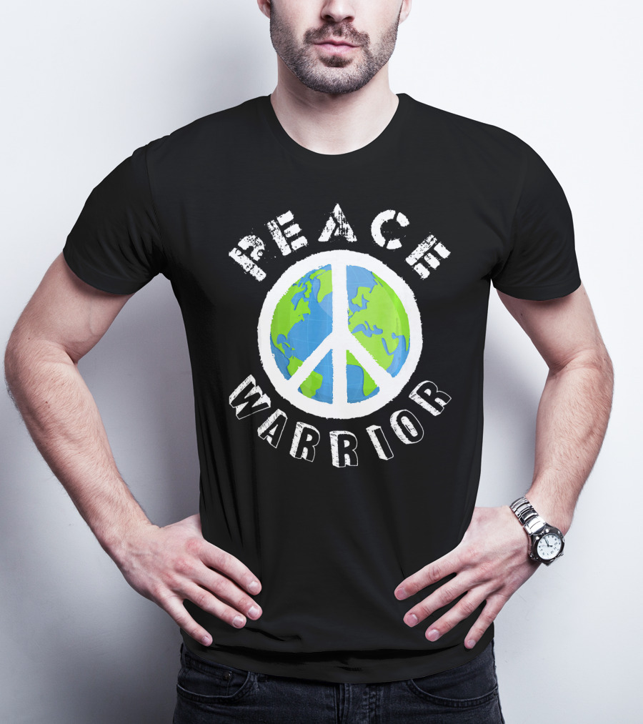 Peace Warrior Earth World Peace T-Shirt