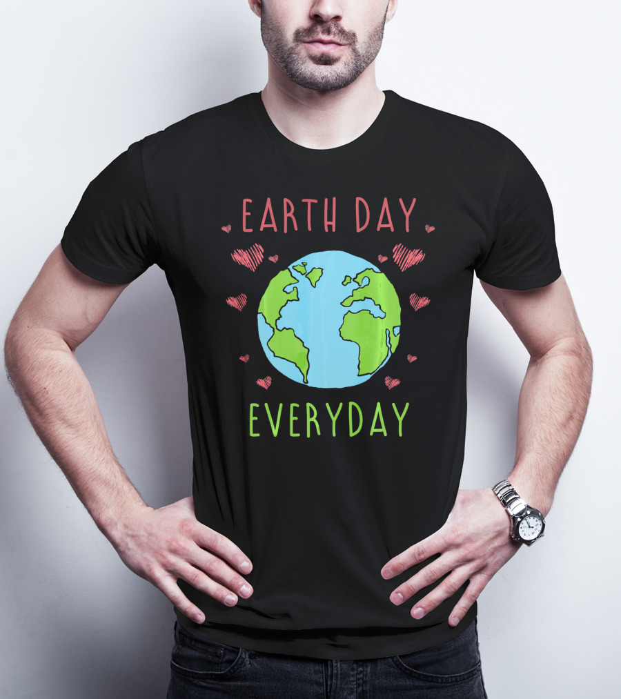 Earth Day Everyday Hearts Recycle T-Shirt
