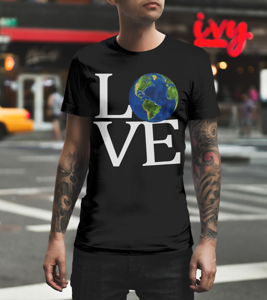 Love Earth Day Environmental Recycling Earth T-Shirt
